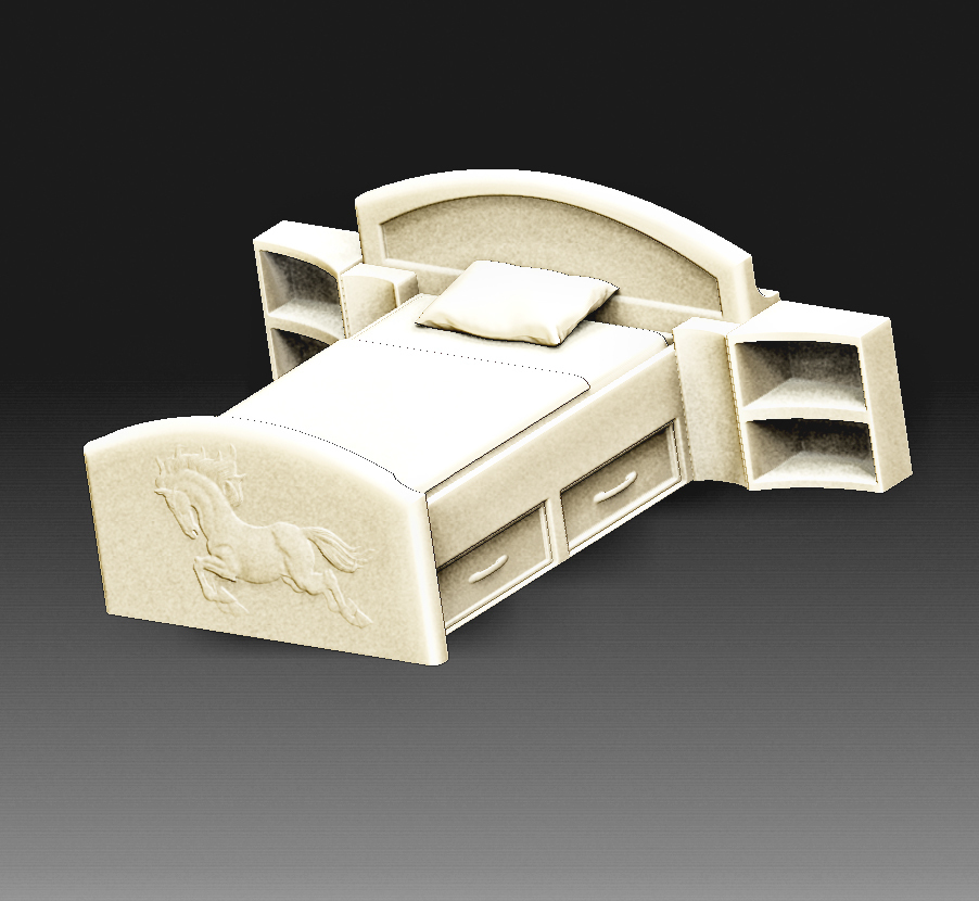 Free STL file My daughter's bed・3D print object to download・Cults