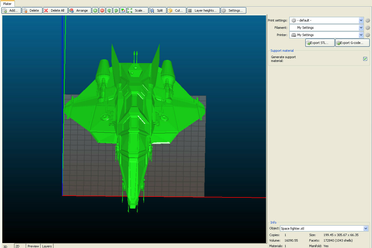 Free STL file Fighter prototipe 🔫・3D printer model to download・Cults