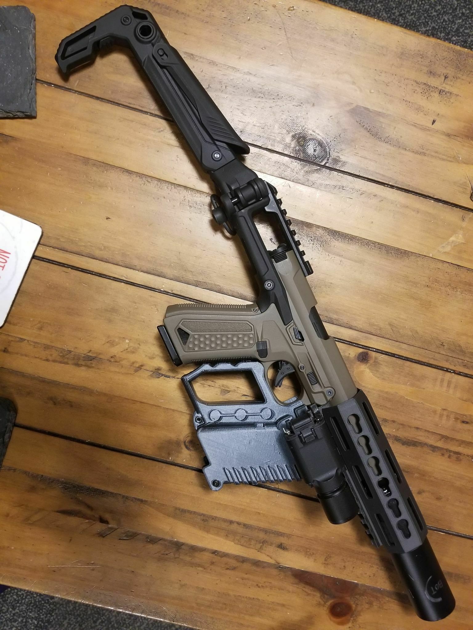 STL file Action Army AAP-01 144cm Keymod Style Rail・3D printing design ...