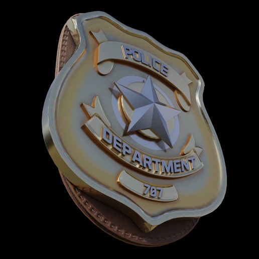 Download OBJ file Police Badge 3D Print Model • 3D print model ・ Cults