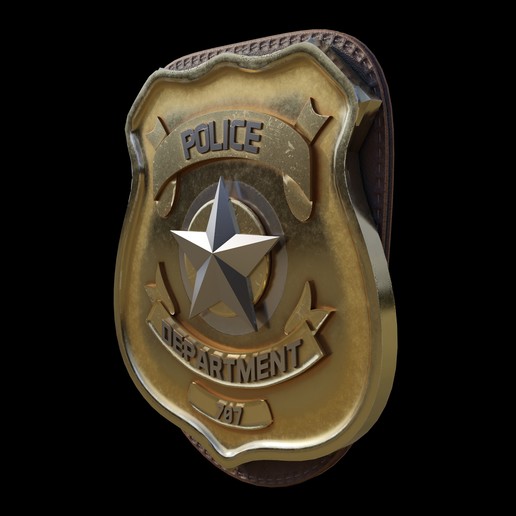 Download OBJ file Police Badge 3D Print Model • 3D print model ・ Cults