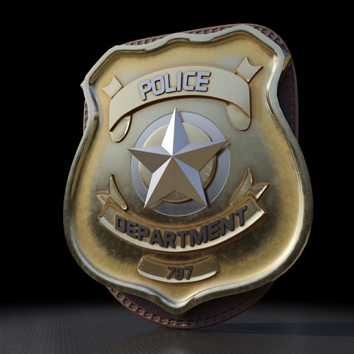 Download OBJ file Police Badge 3D Print Model • 3D print model ・ Cults