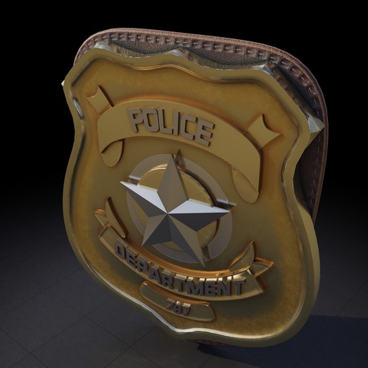 Download OBJ file Police Badge 3D Print Model • 3D print model ・ Cults
