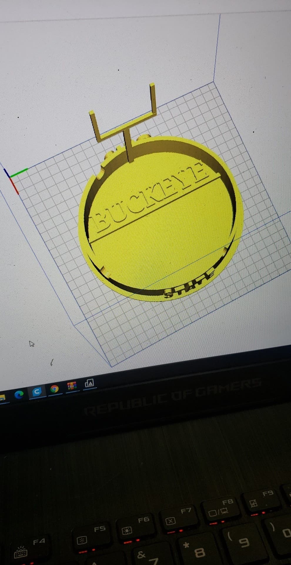 STL file ohio state ashtray・3D printing template to download・Cults