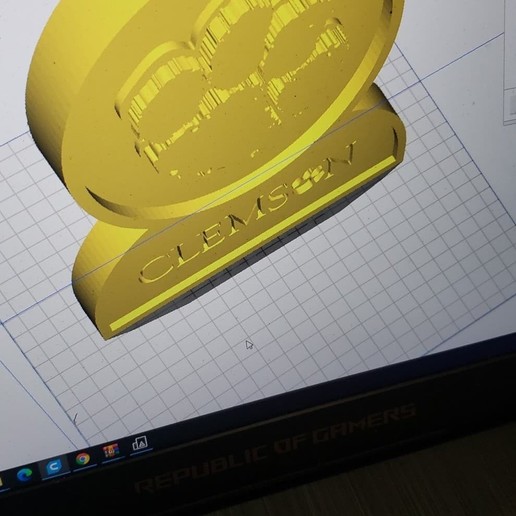 Download STL file clemson paperweight • Design to 3D print ・ Cults
