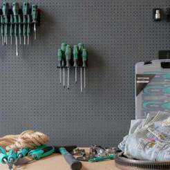 Collection • 3D files for 3D printing to organize your pegboard ・ Cults
