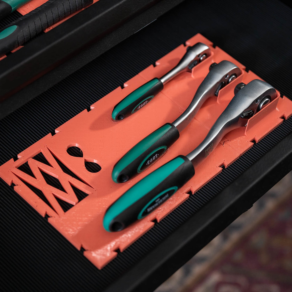 Free STL file Inlay for Ratchets I Tool Trolley Insert I WM104・3D ...
