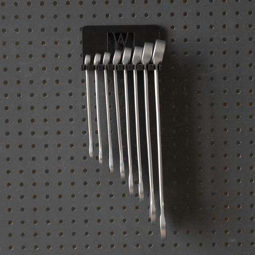 Download free STL file Combination Spanner Set 8pcs metric 8-19mm Wall ...