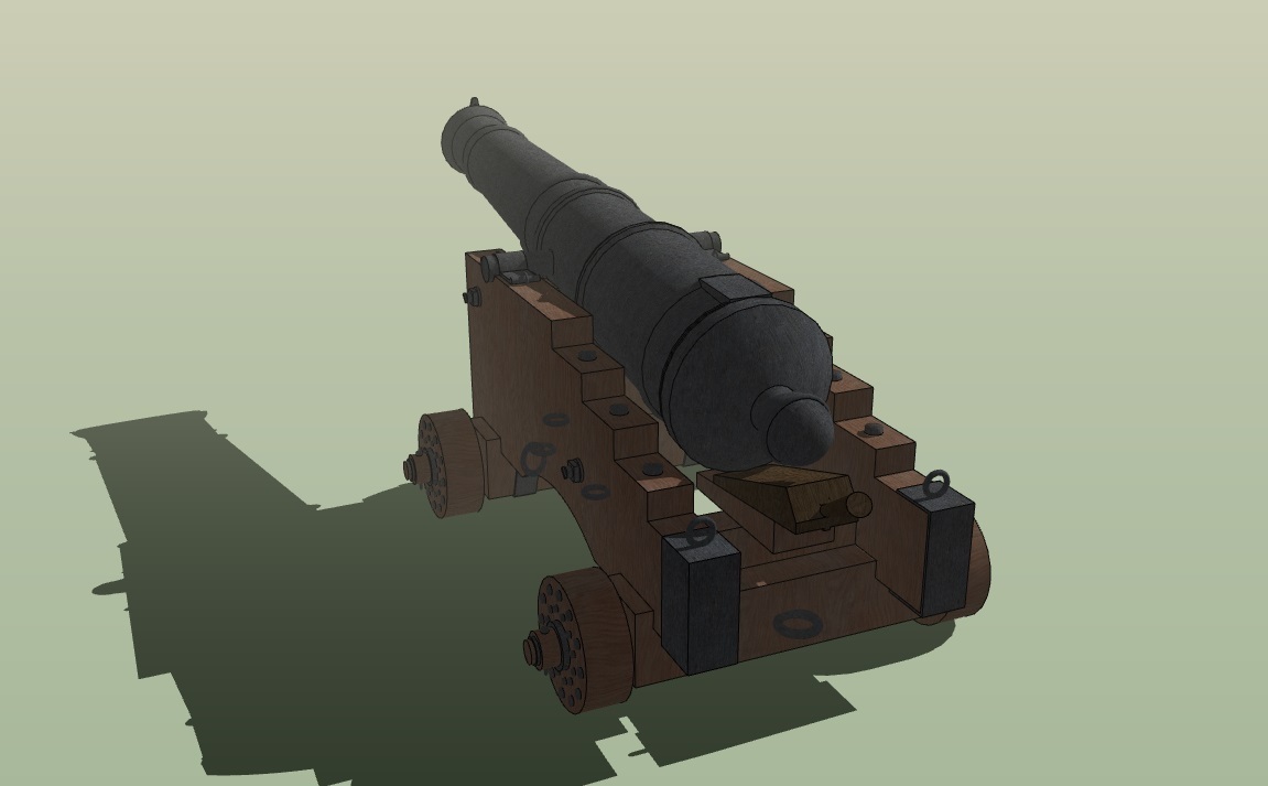 STL file Naval cannon・3D print object to download・Cults