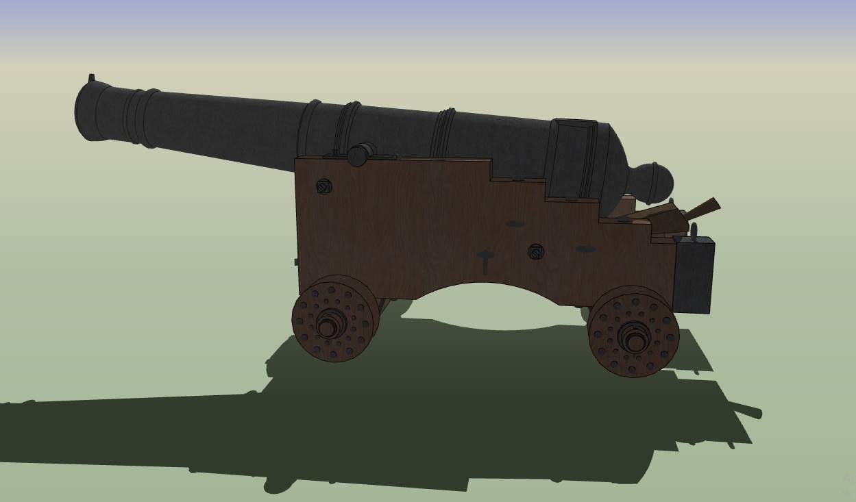 STL file Naval cannon・3D print object to download・Cults