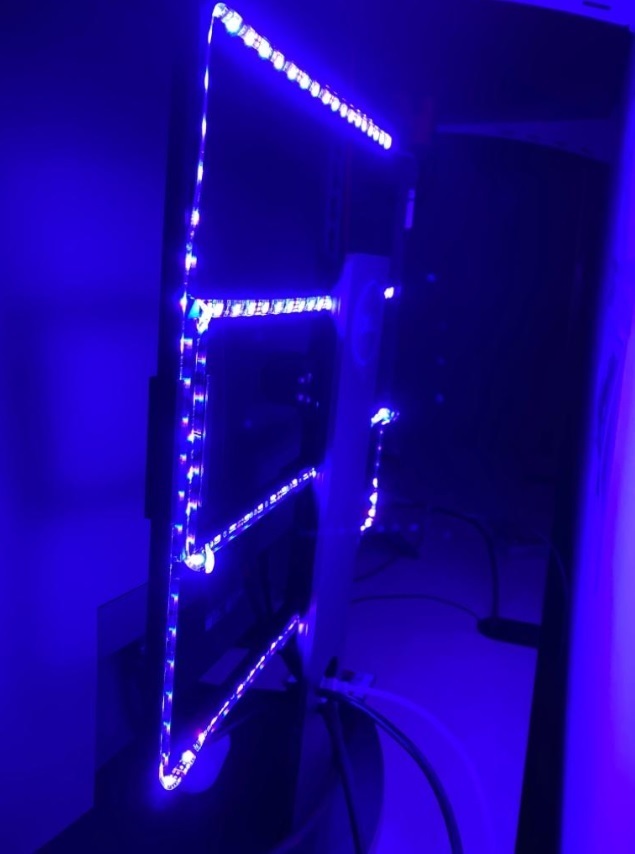 Free STL file Monitor LED strip support・Object to download and to 3D ...