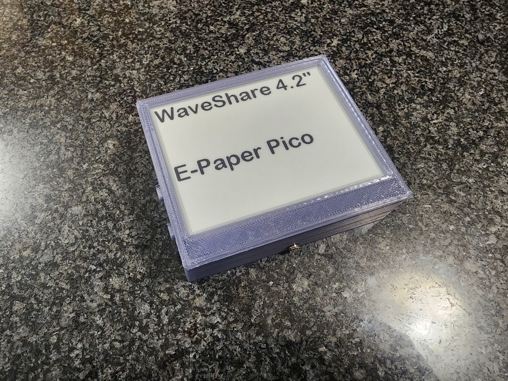 Free 3D file Waveshare 4.2 inch E-paper Raspberry Pi Pico Screen Enclosure 🔌・Object to download ...