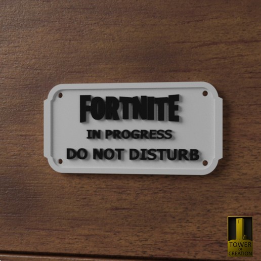 Download STL file FORTNITE WARNING SIGN PRINT-IN-PLACE • Design to 3D ...