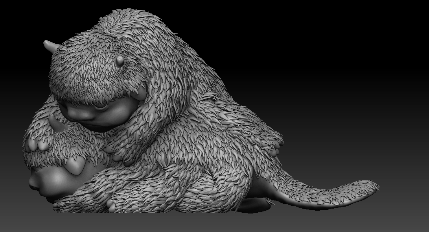 OBJ file Avatar The Last Airbender Baby Bisons・Model to download and 3D ...