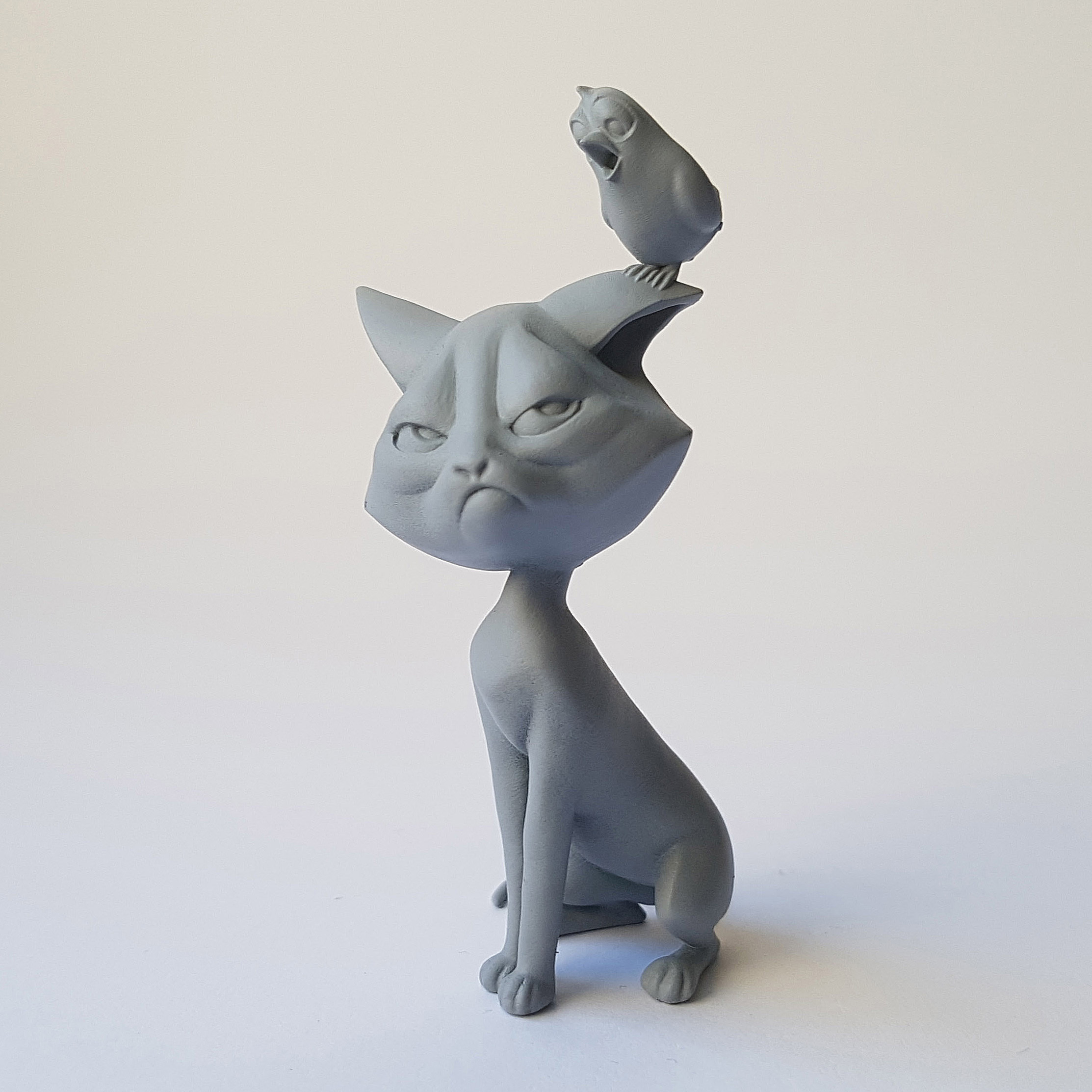 Download OBJ file Grumpy Cat • 3D printer object ・ Cults
