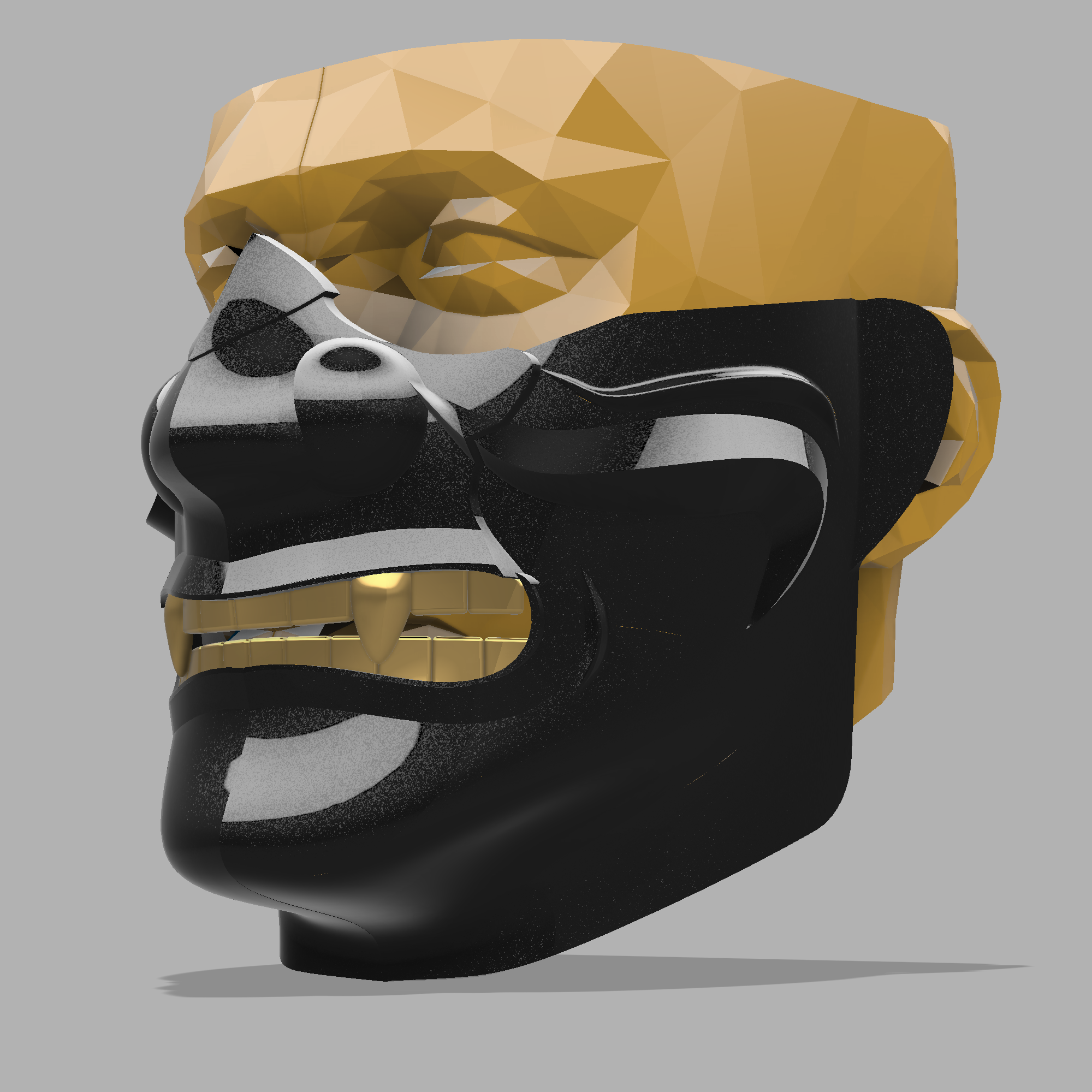 STL file Menpo Samurai Oni Mask 🗡️・3D printable design to download・Cults
