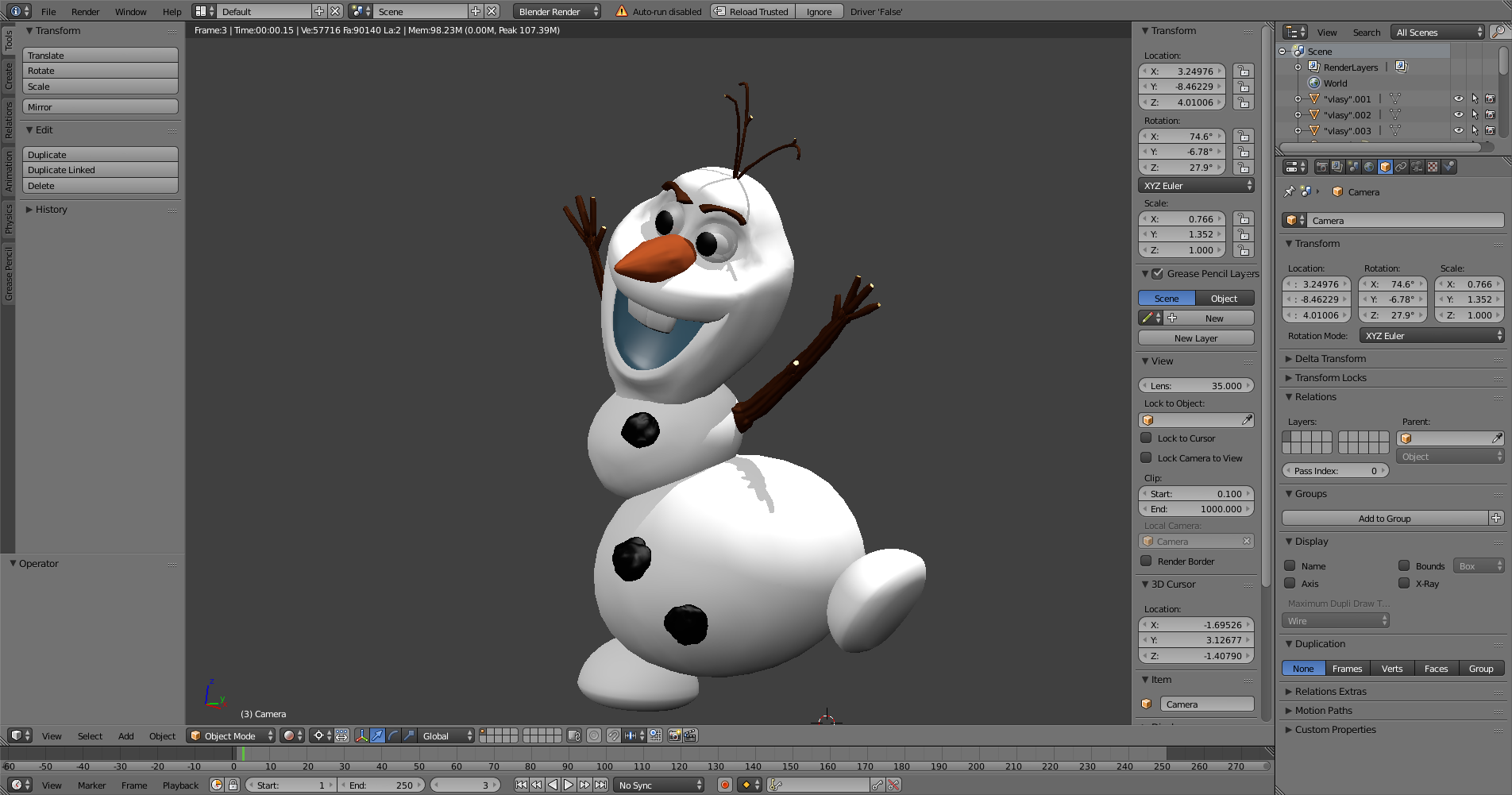 Free STL file Olaf 👽・Template to download and 3D print・Cults