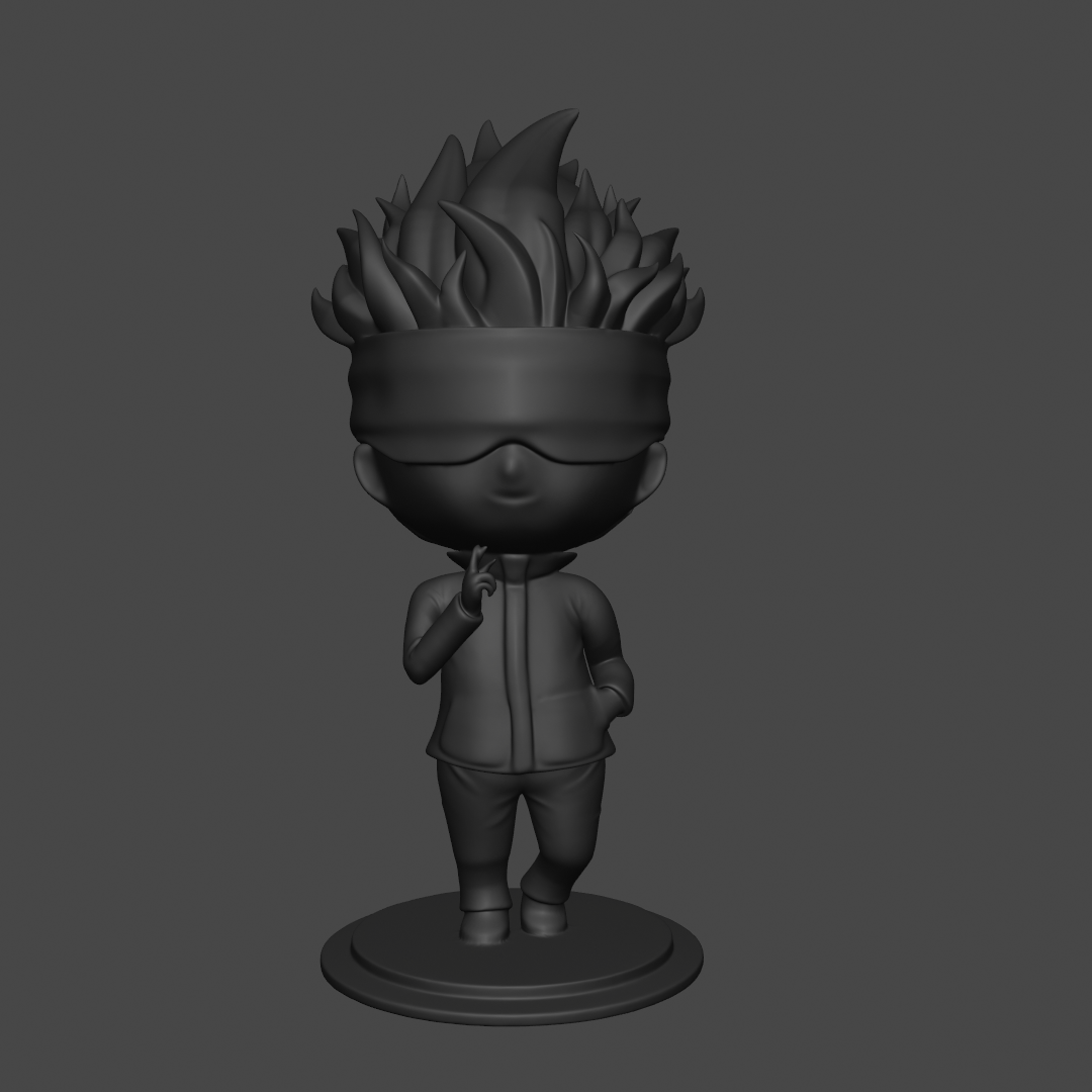 STL file SATORU GOJO - JUJUTSU KAISEN 💬・3D print object to download・Cults
