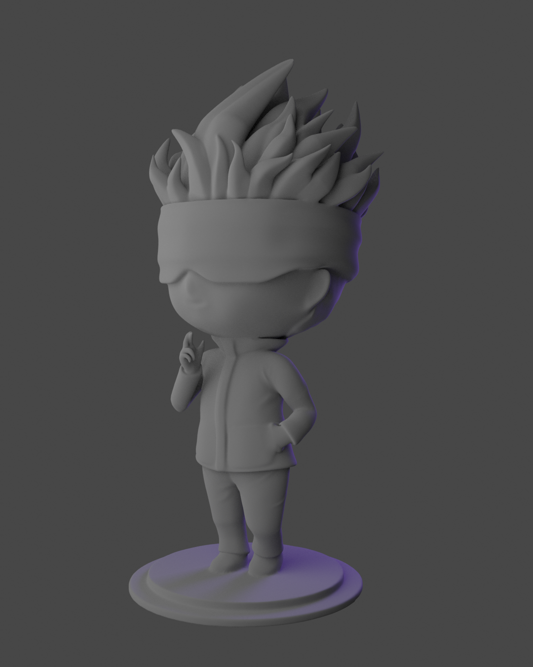 STL file SATORU GOJO - JUJUTSU KAISEN・3D print object to download・Cults