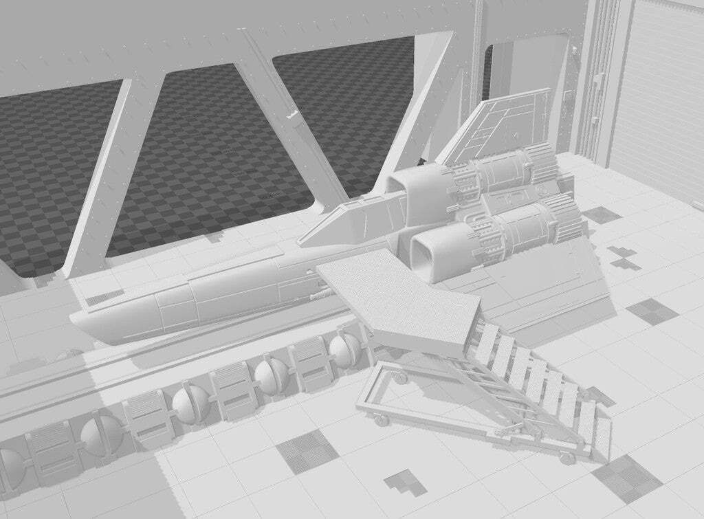 Fichier STL Support de maintenance pour vipère coloniale 1/32ème・Modèle ...