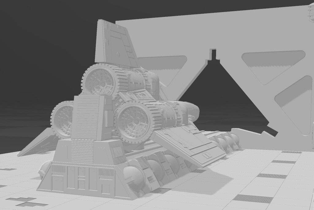 STL file Colonial Viper Launch Bay 1:32 Scale 🏛️・3D printing design to ...