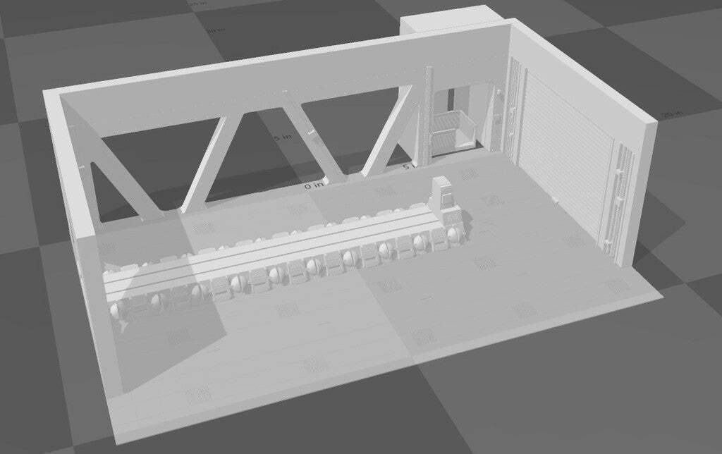 STL file Colonial Viper Launch Bay 1:32 Scale 🏛️・3D printing design to ...