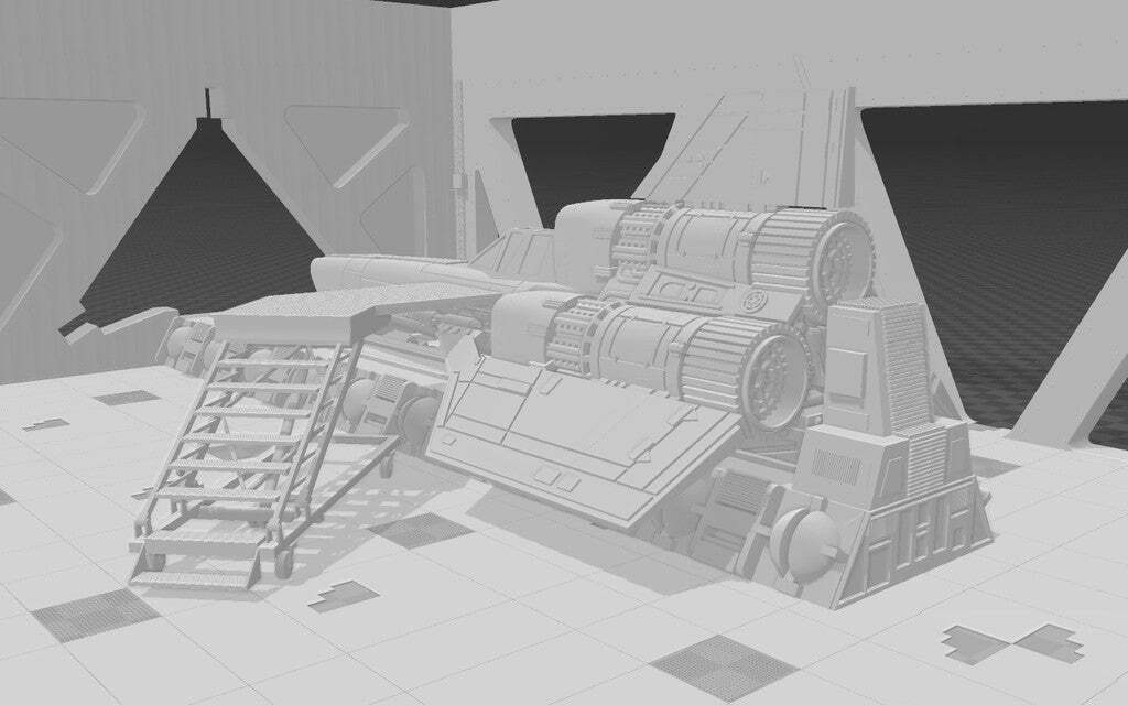 Fichier STL Support de maintenance pour vipère coloniale 1/32ème・Modèle ...