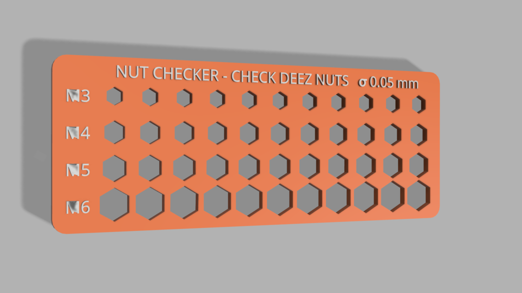 Free 3D file Nutchecker - M3 - M4 - M5 - M6 (tolerance test)・3D print ...