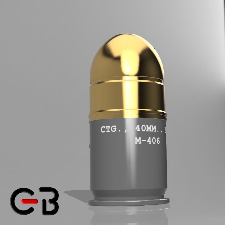 Free 3D file 40mm Grenade - M406 🔫・3D printing template to download・Cults