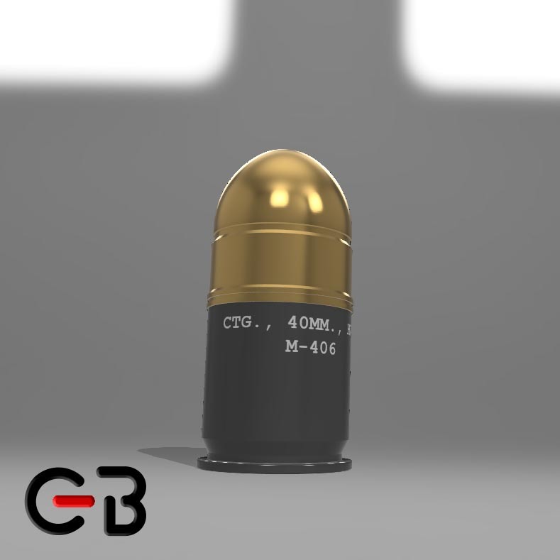 Free 3D file 40mm Grenade - M406・3D printing template to download・Cults
