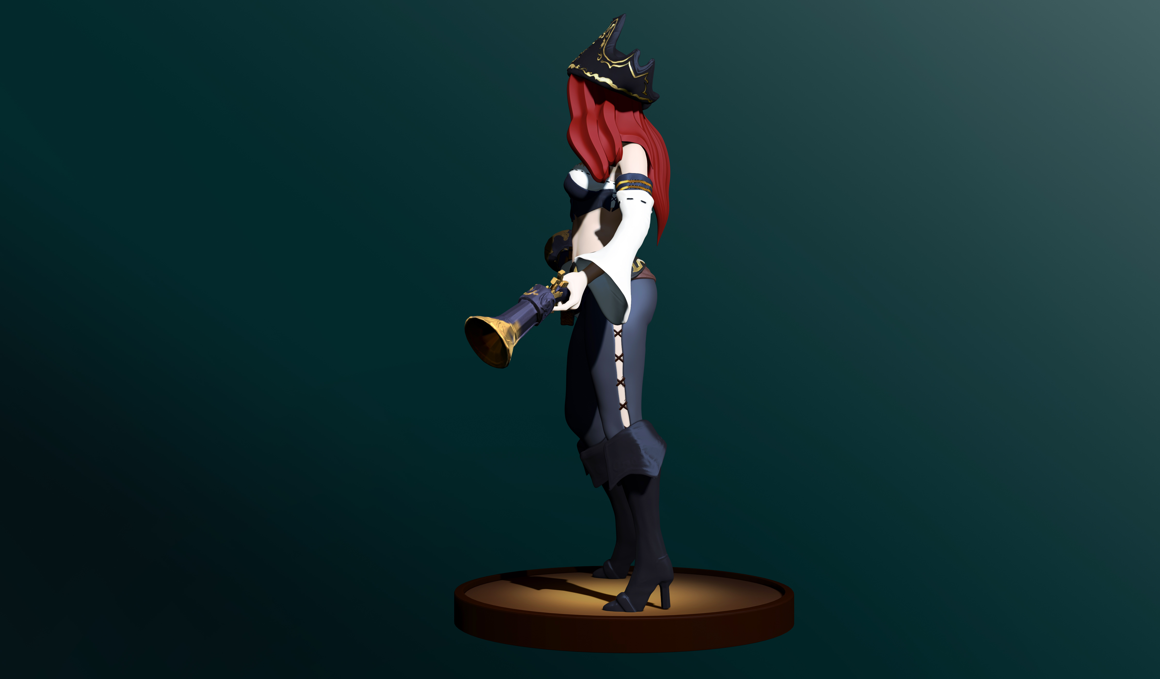 OBJ file Miss Fortune from League of Legends・Design to download and 3D ...