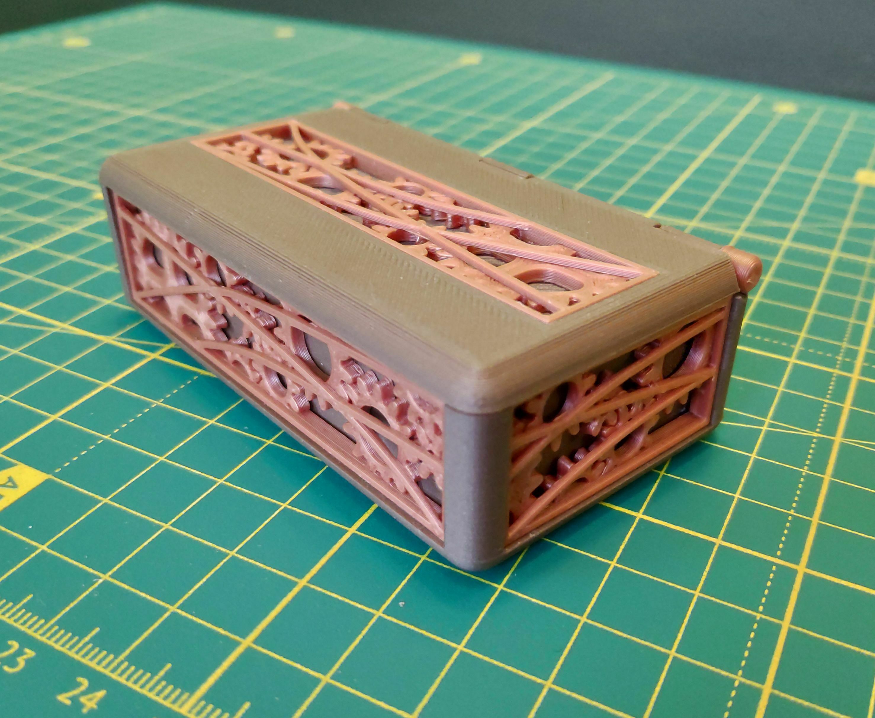 STL file Casket with steampunk inlay 📦・3D printer design to download・Cults