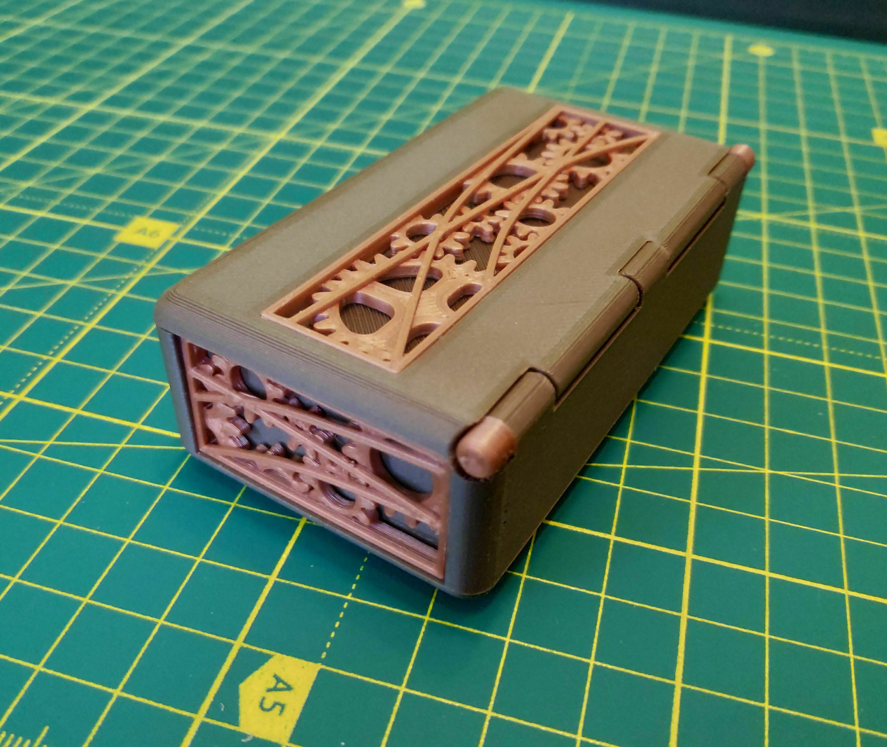 STL file Casket with steampunk inlay 📦・3D printer design to download・Cults