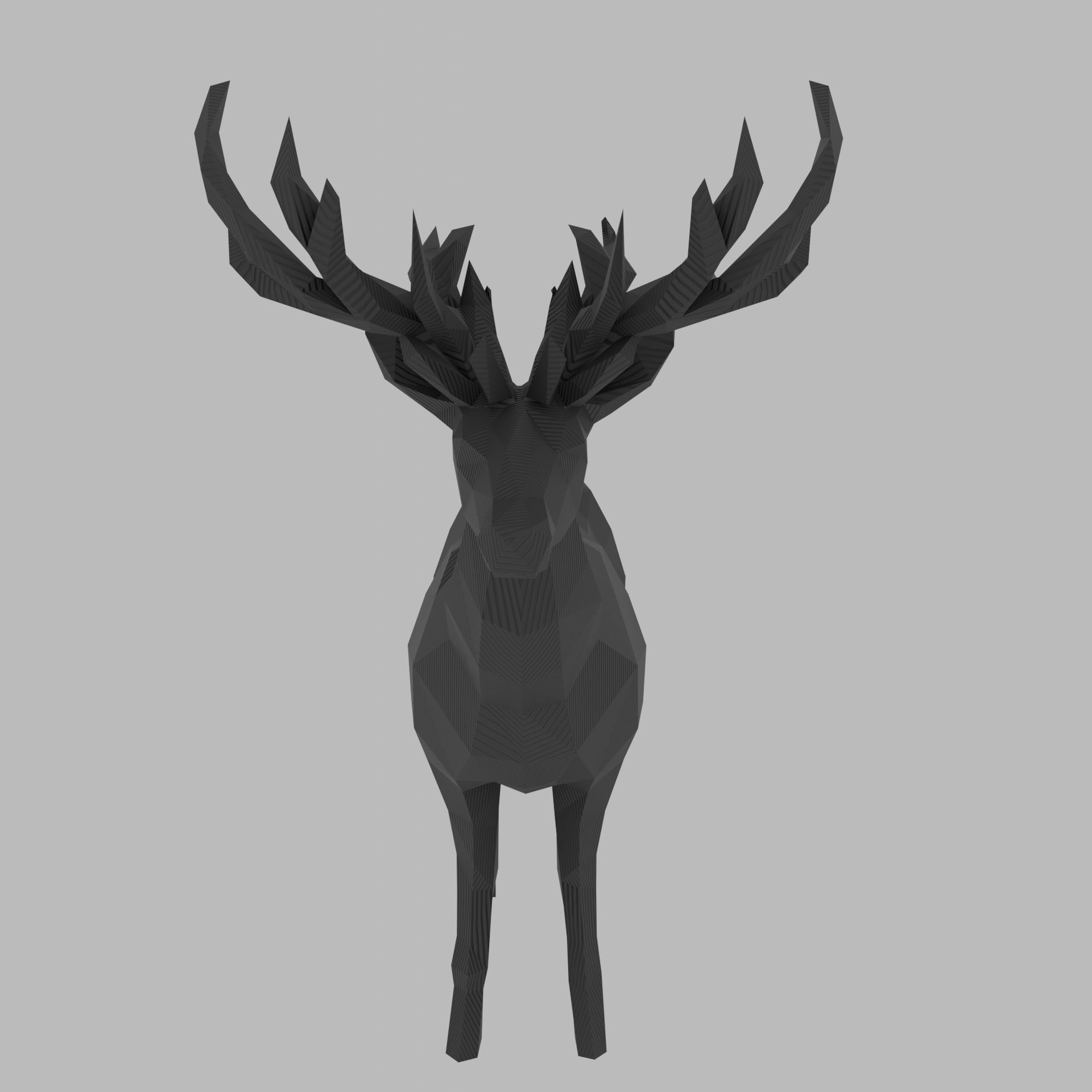 STL file Deer Low Poly・3D printable model to download・Cults