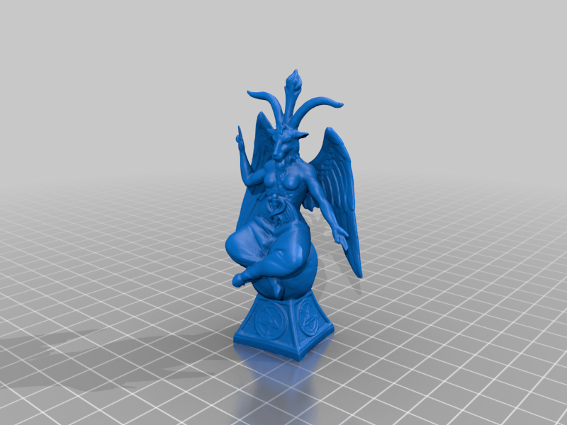 STL file Baphomet Statue 🩻・3D printing design to download・Cults