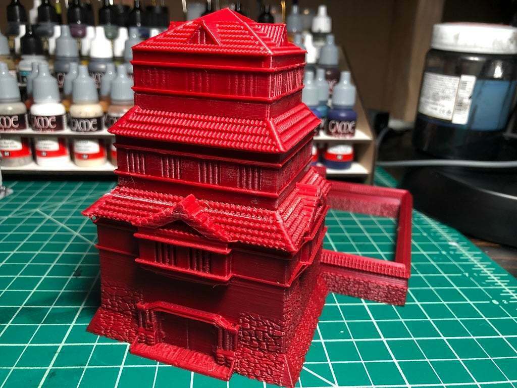 Free STL file Sci-fi Japanese Castle 🏰・3D printable model to download・Cults