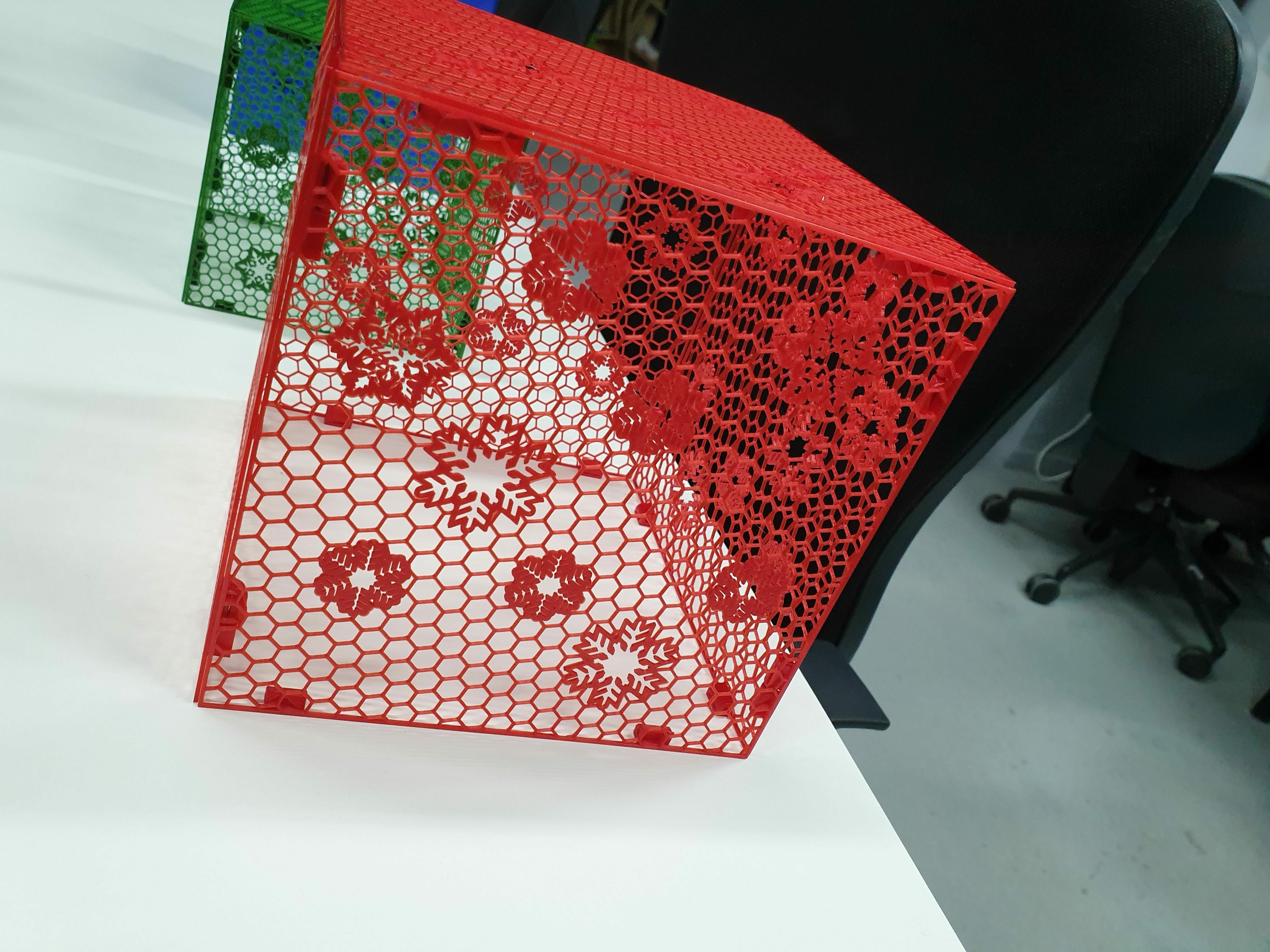 Free STL file Snowflake Box・3D print object to download・Cults