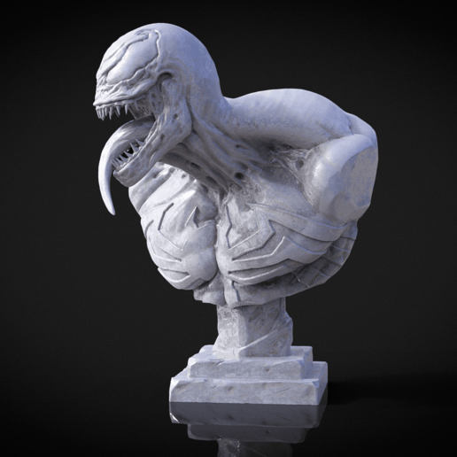 Download STL file Venom Bust • 3D printable model ・ Cults