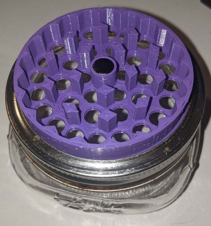 Free STL file Mason Jar Herb Grinder・3D printer model to download・Cults