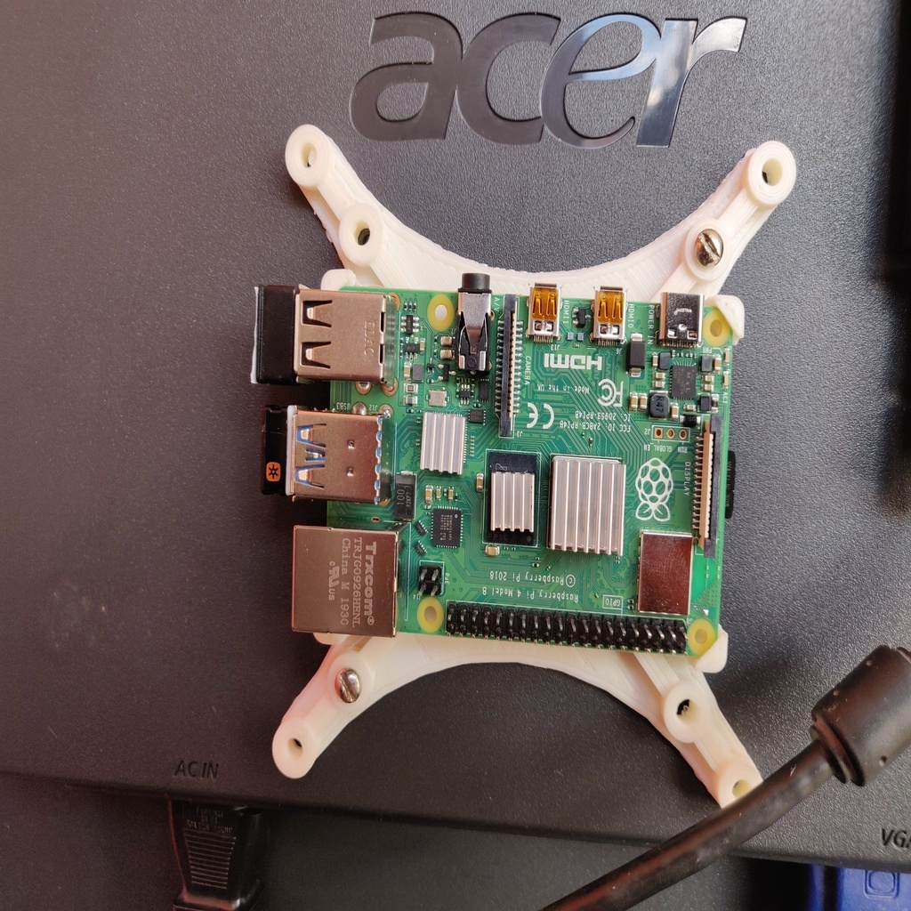 Free 3D file Raspberry Pi mount - VESA Compatible 🔌・3D printable model ...