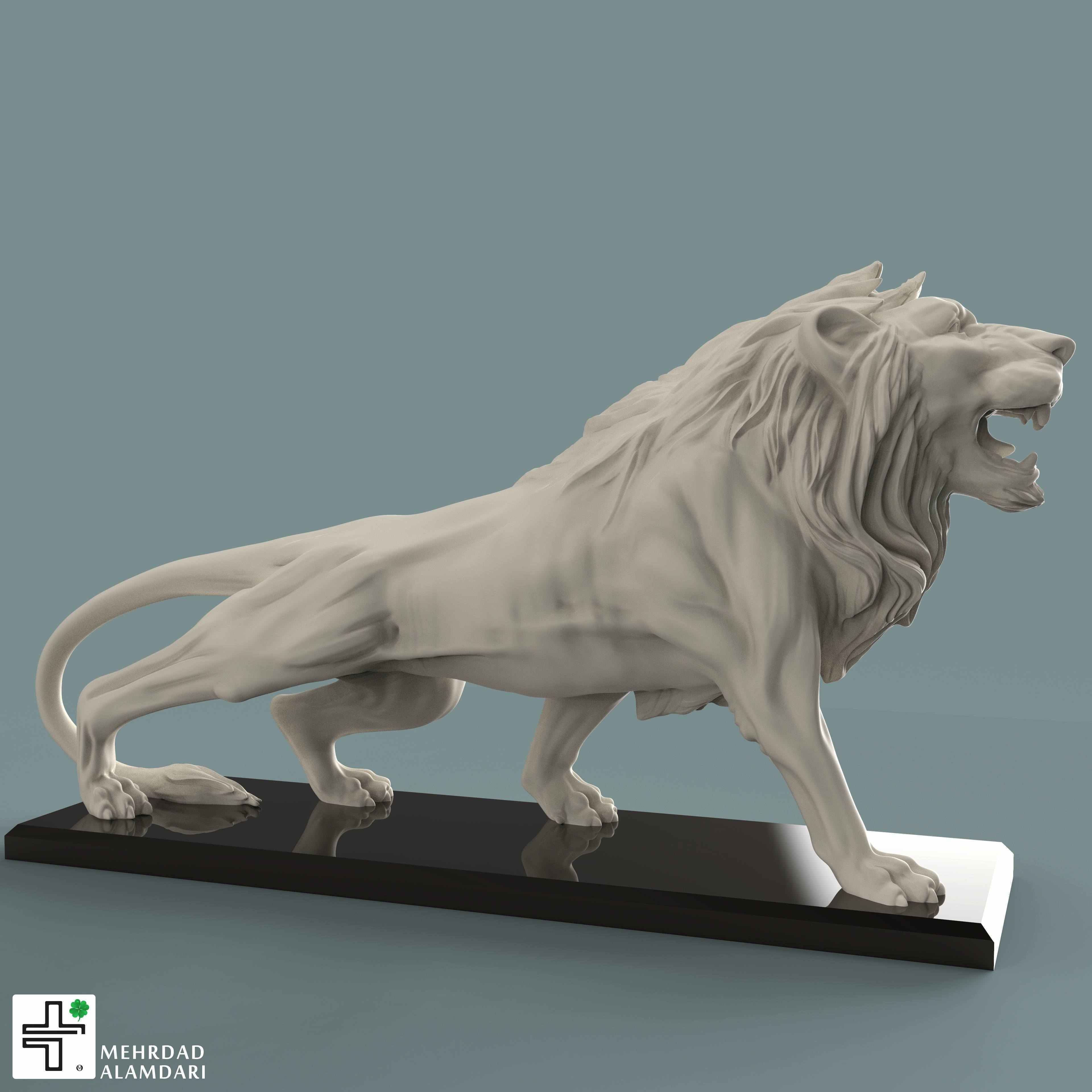 3D file Lion 🦁・3D print design to download・Cults
