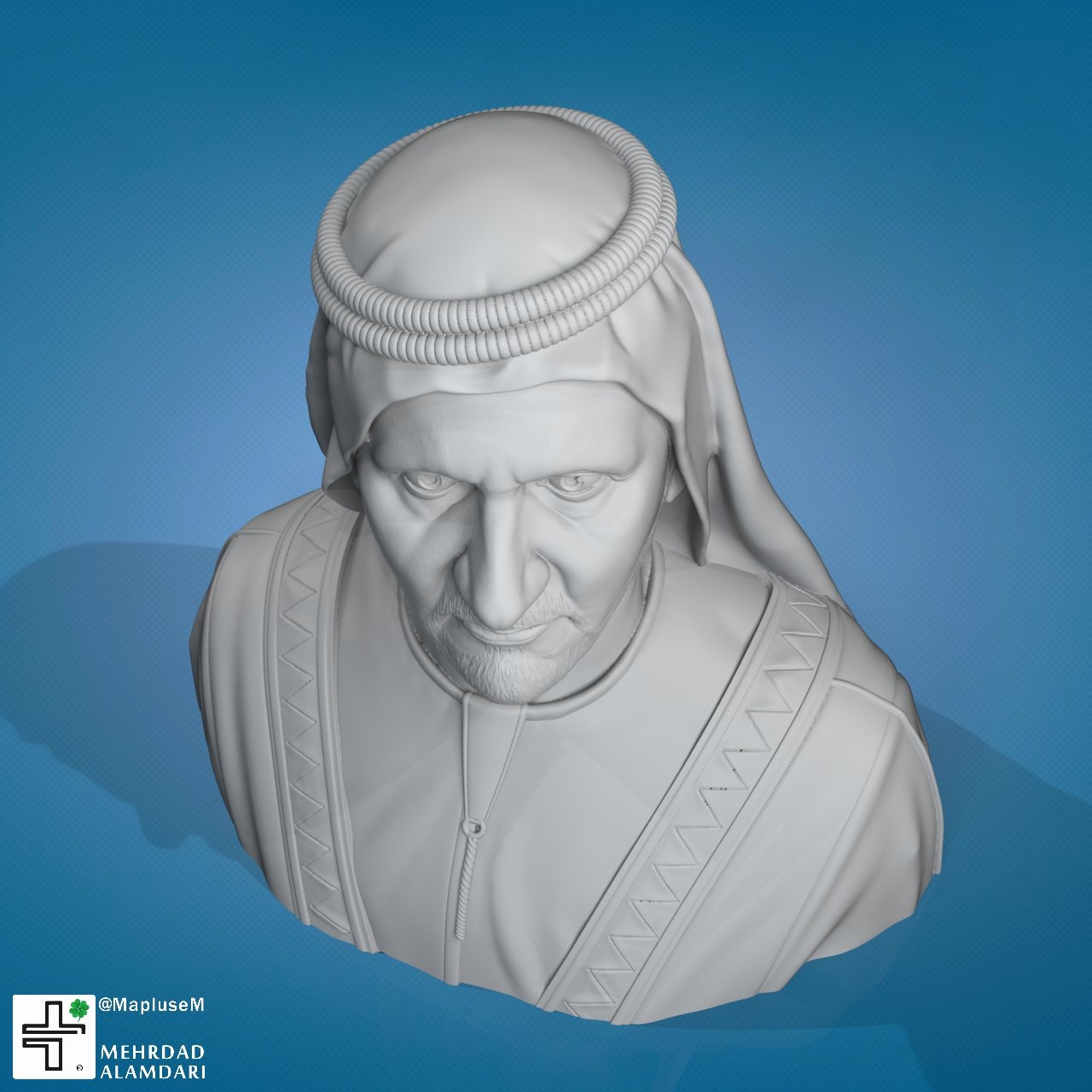 3D file Sheikh_Mohammed_bin_Rashed・3D printing idea to download・Cults