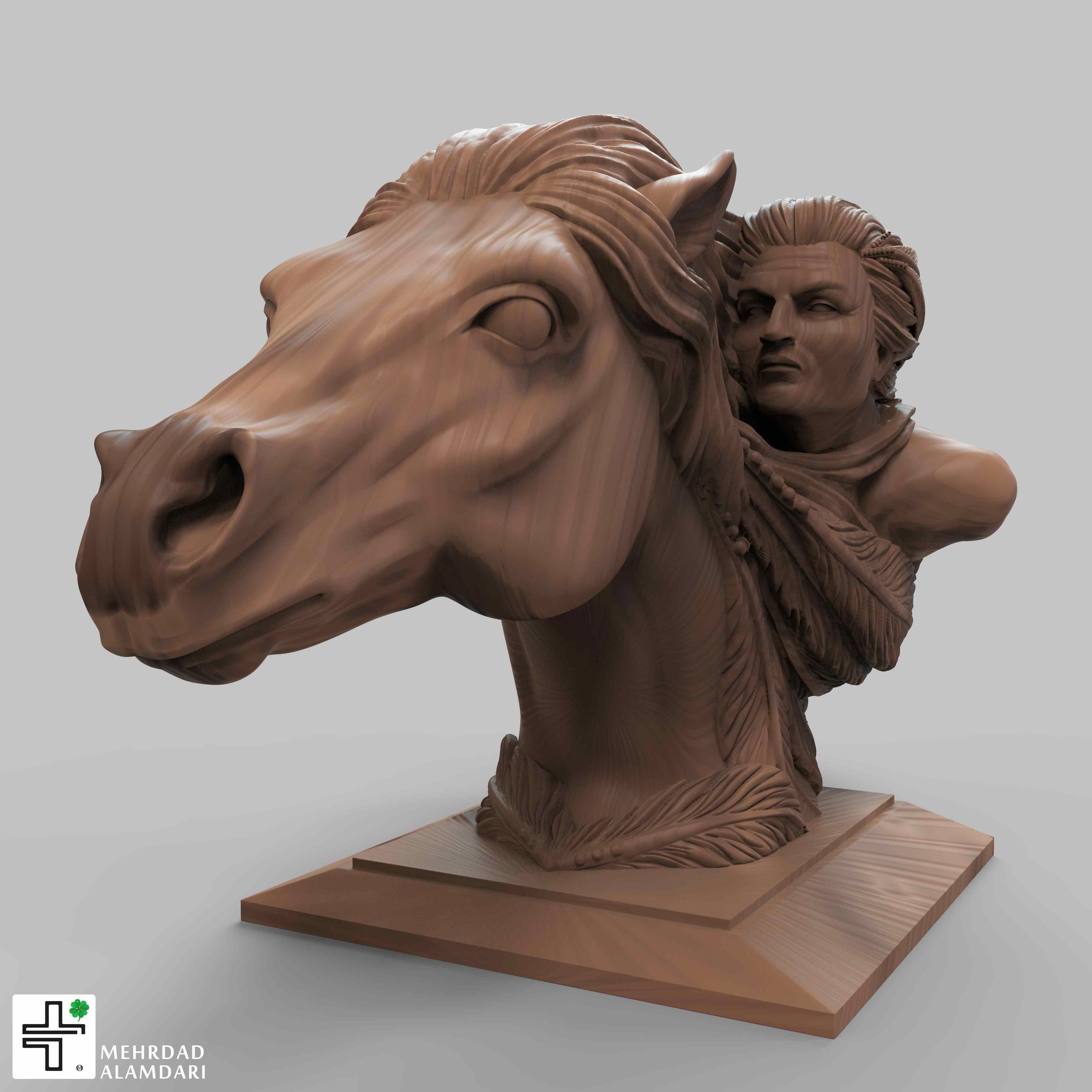 3D file Indain_Horse・3D printer model to download・Cults