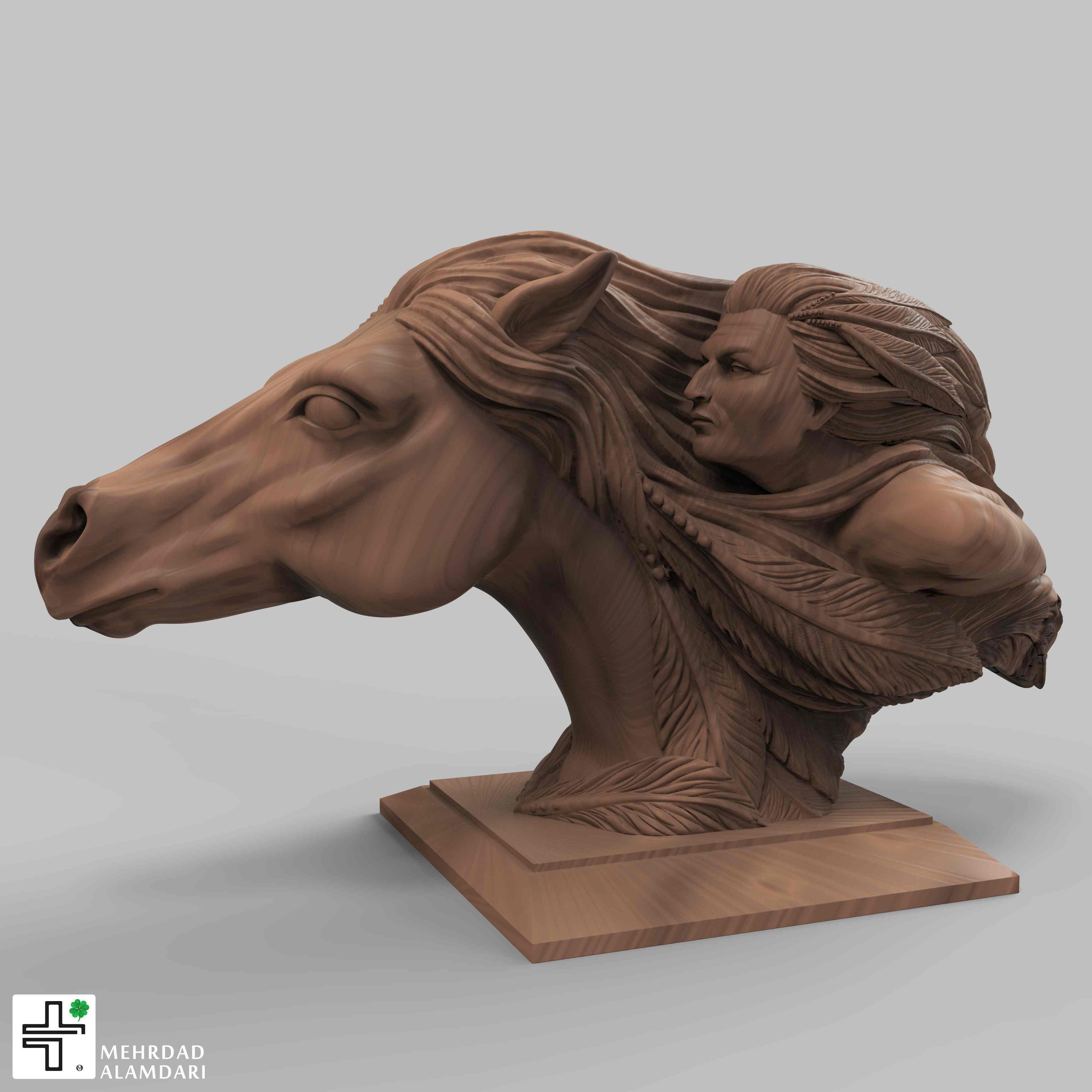 3D file Indain_Horse・3D printer model to download・Cults