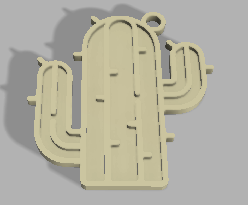 STL file Cactus key rings・3D printer model to download・Cults