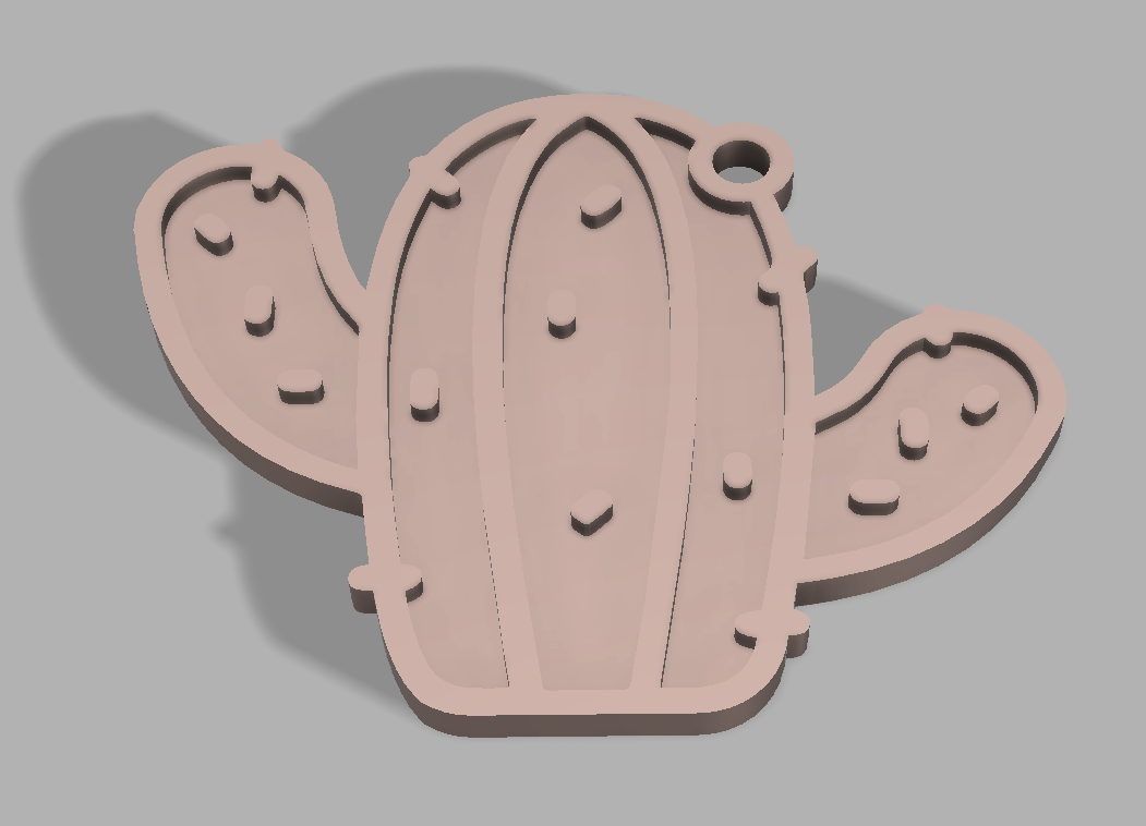 STL file Cactus key rings・3D printer model to download・Cults
