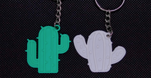 STL file Cactus key rings・3D printer model to download・Cults