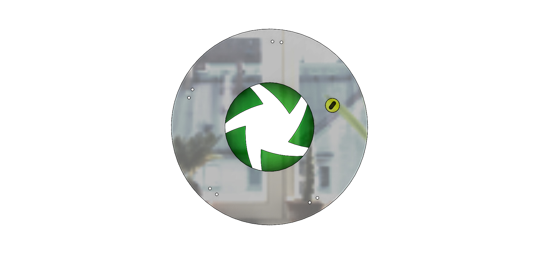 STL file 3DP5BLROD50A Mechanical Iris shutter diaphragm hobby diy ...