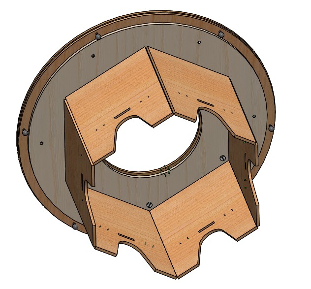 3D file Wood Rotating Dining Table Design V1-TBRI61450776 🪵・3D ...