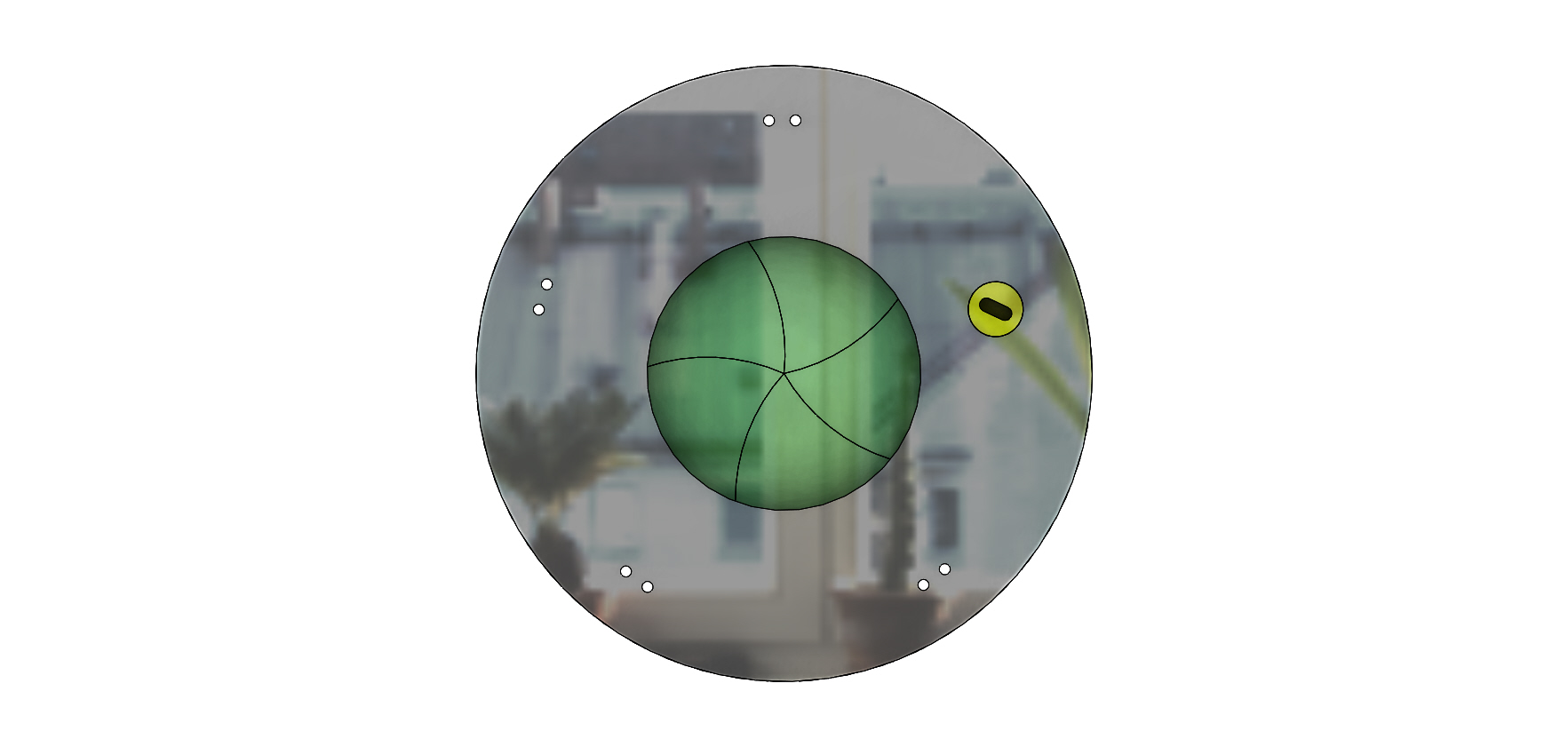 STL file 3DP5BLROD40A Mechanical shutter diaphragm Iris diy aperture 📱 ...